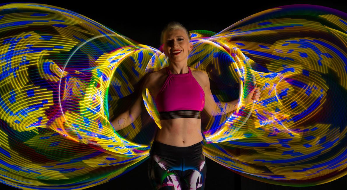 Atomic V LED Smart Hoop with Designer App – Astral Hoops