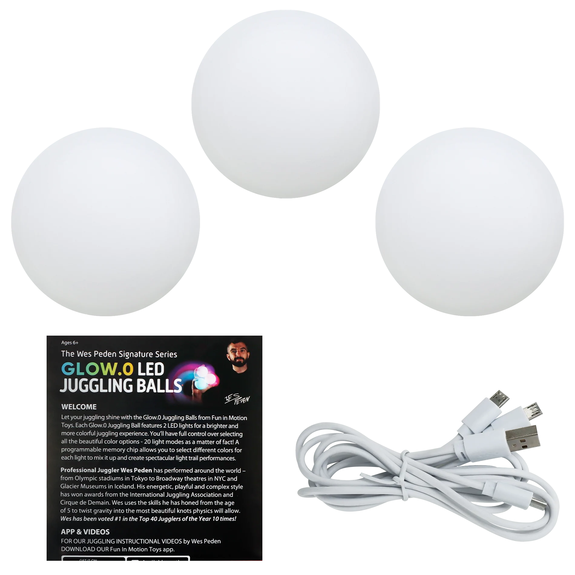 Wes Peden LED Juggling Balls – Astral Hoops